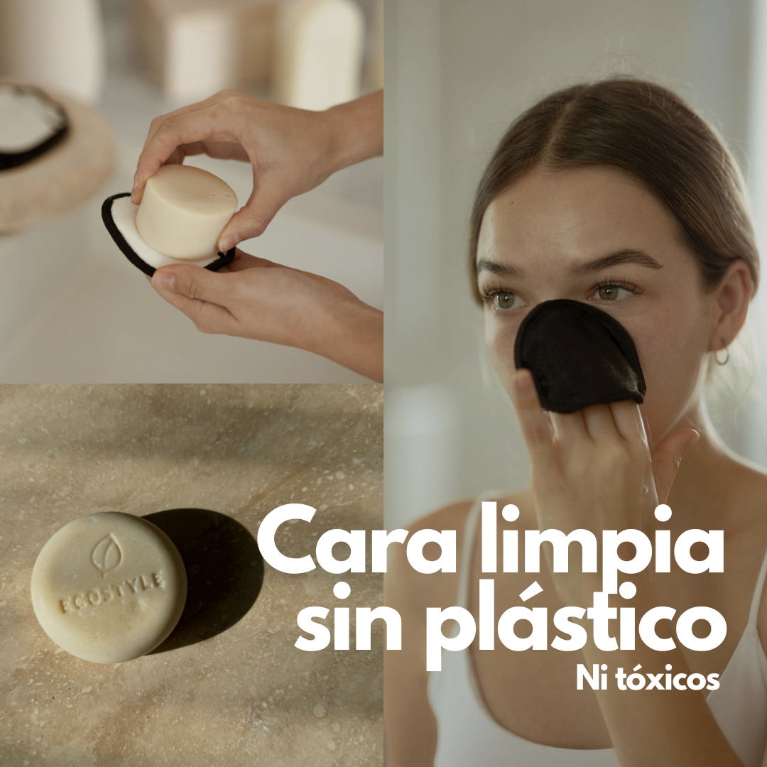 Rutina de limpieza facial ecológica | Jabón, desmaquillante y pads de ...